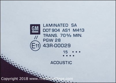 TheDieselPage.com - Automotive Glass - Copyright March 2018