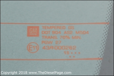 TheDieselPage.com - Automotive Glass - Copyright March 2018